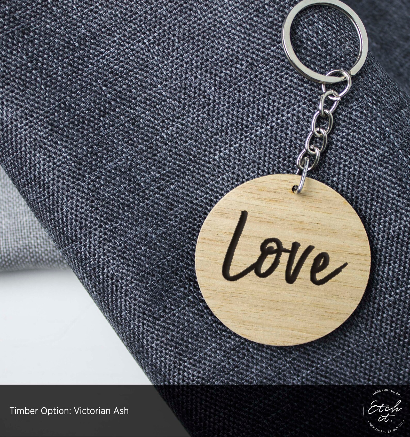 Personalised Wooden Keyring Australian Timber Custom - Etsy