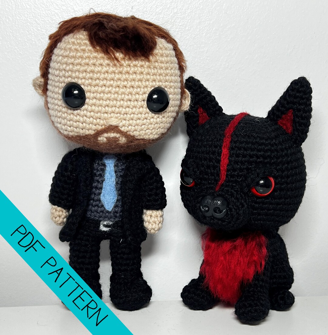 PATTERN: Supernatural Crowley and Hellhound Juliet Crochet PDF - Etsy
