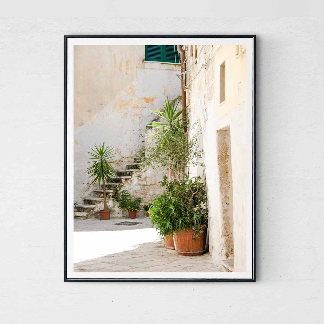 Italian Patio Printable Photography, Bari Italy Old Town Photo, Travel ...