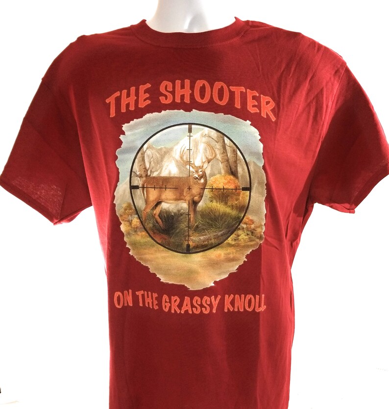 Whitetail Tees Funny Hunting Shirt Shooter on the Grassy Knoll - Etsy