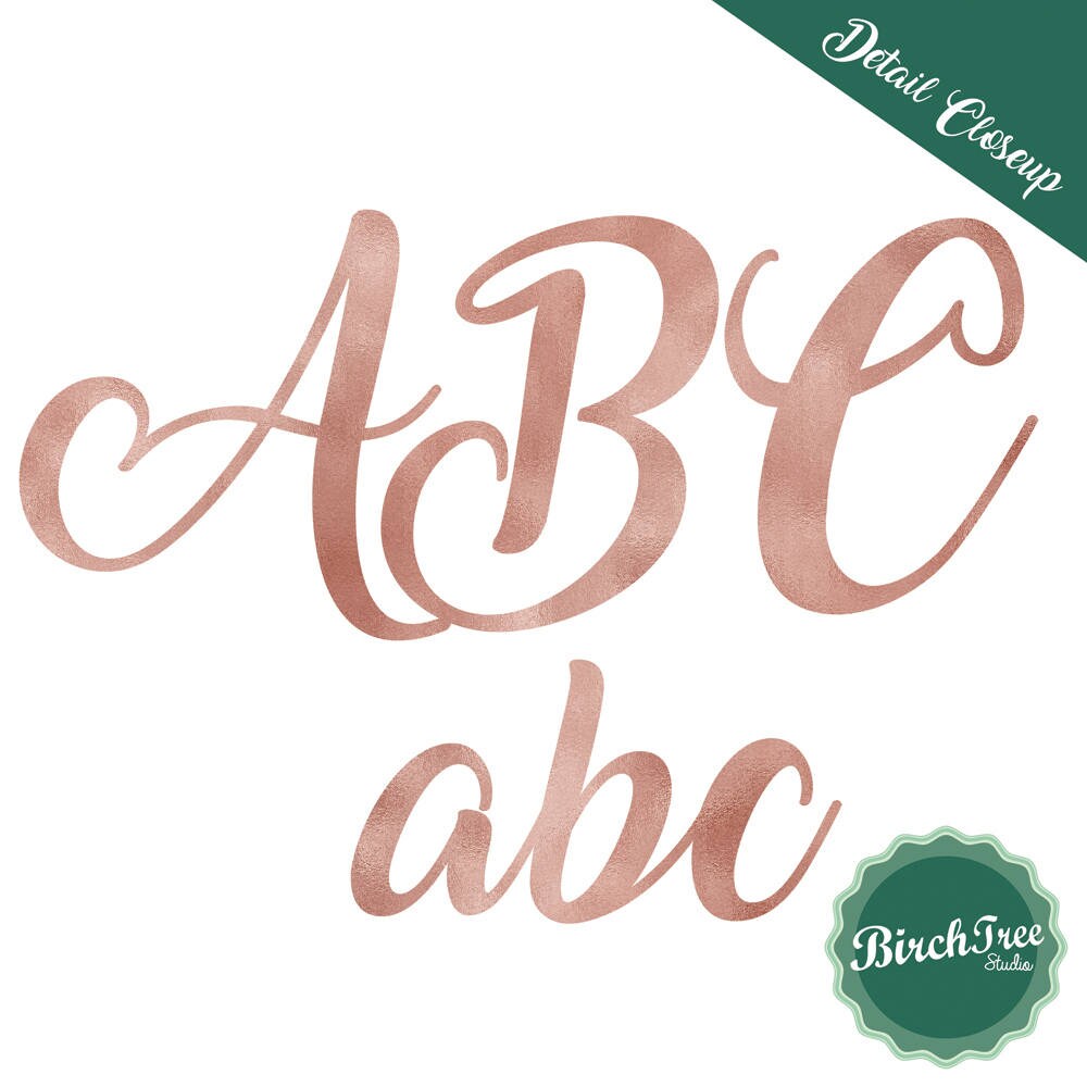 Rose Gold Foil Alphabet, Rose Gold Sparkle Letters, Rose Gold Texture ...