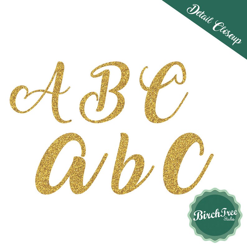 Gold Glitter Alphabet Clipart, Gold Sparkle Letters, Gold Glitter Font ...