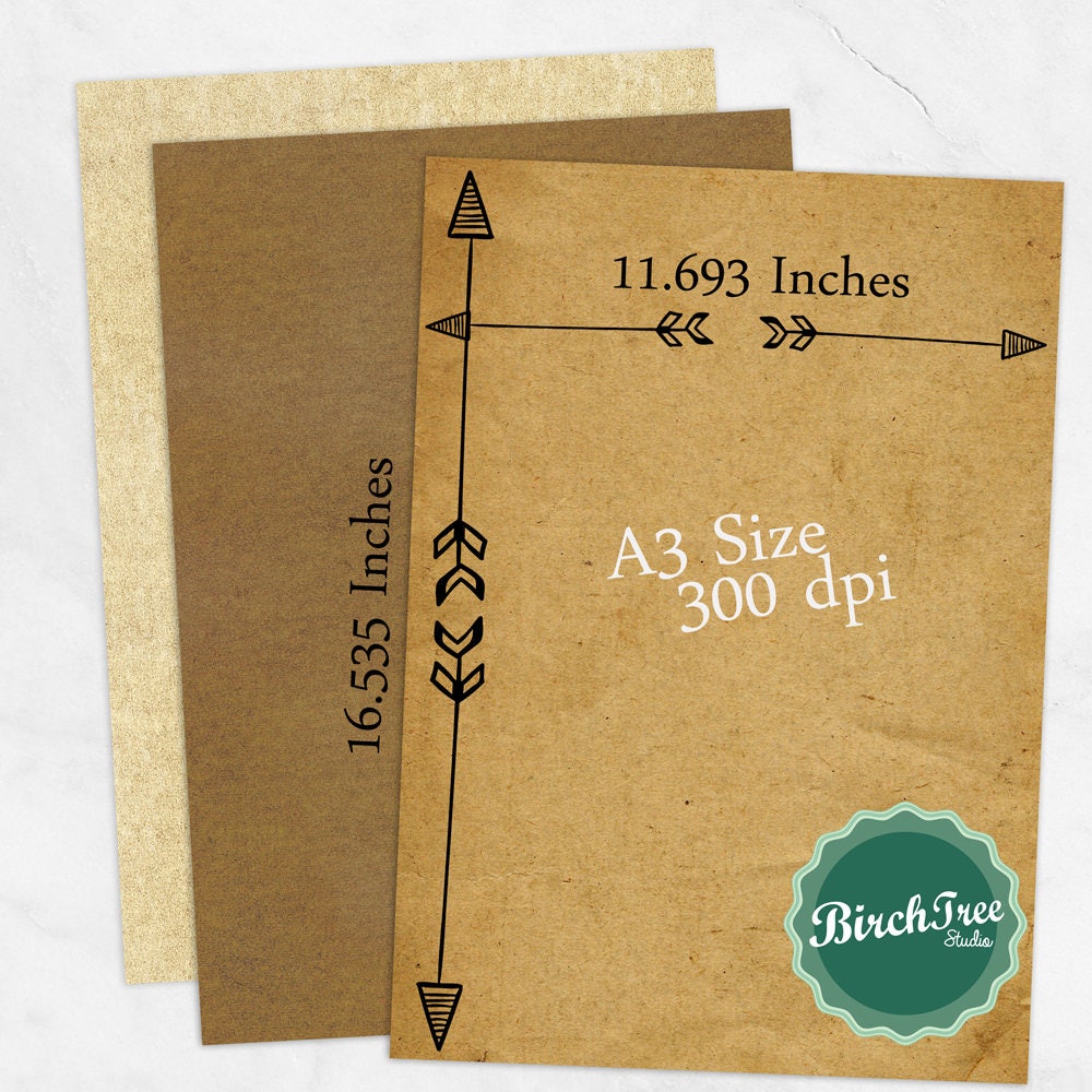 Antique Rustic Digital Paper Printable Kraft Paper Vintage Scrapbook ...