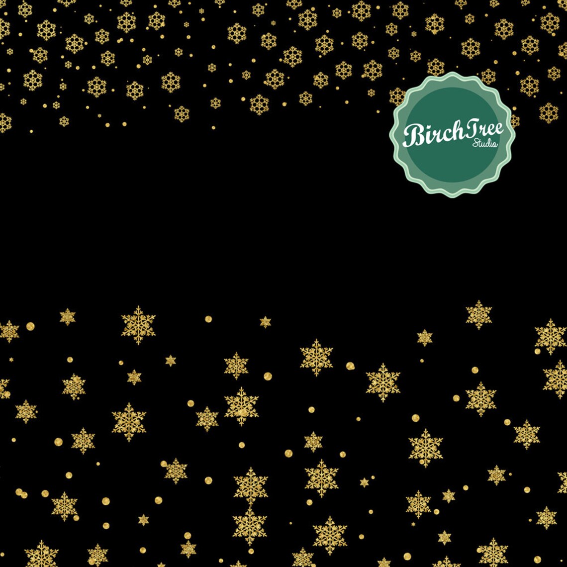 Snowflake Clipart Glitter Borders Gold Glitter Confetti Clipart ...