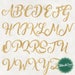 Gold Foil Alphabet Gold Sparkle Letters Gold Texture Gold - Etsy