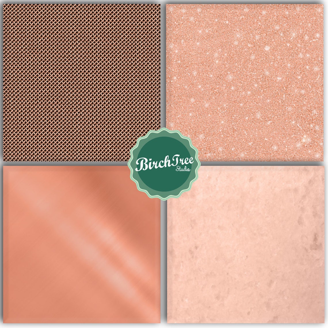 Rose Gold Glitter and Foil Textures Rose Gold Digital Paper Rose Gold ...