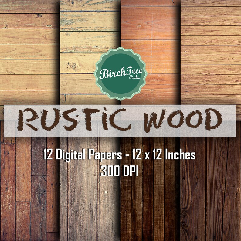 Rustic Wood Digital Paper Printable Wood Digital Background Wood ...