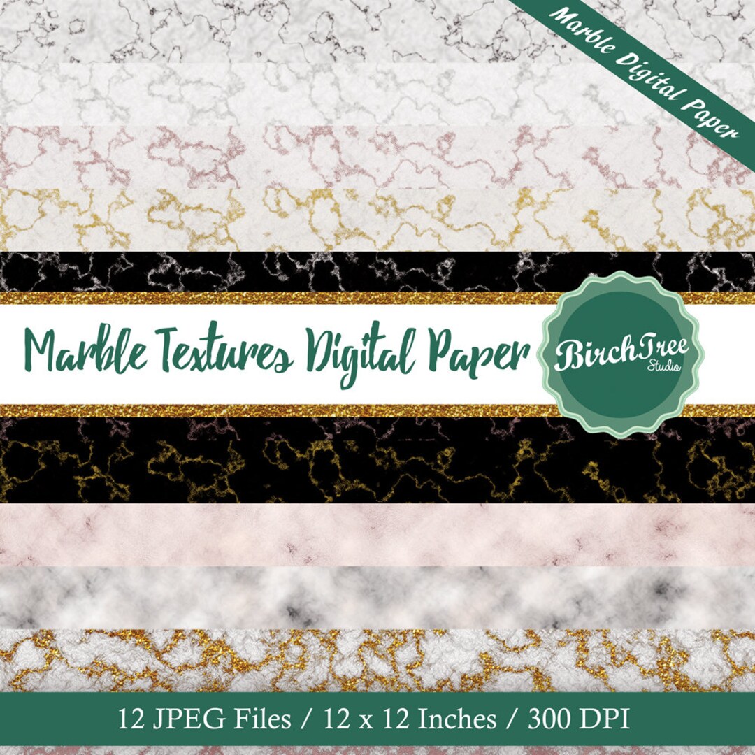 Marble Textures Digital Paper Printable Marble Digital - Etsy