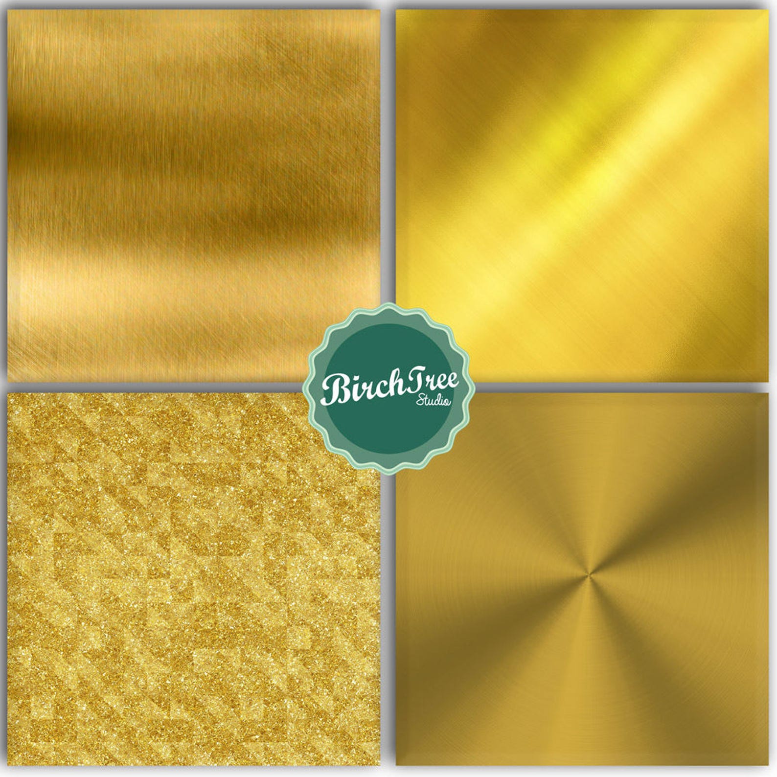 Gold Glitter and Foil Digital Paper - Gold Textures - Gold Backgrounds ...
