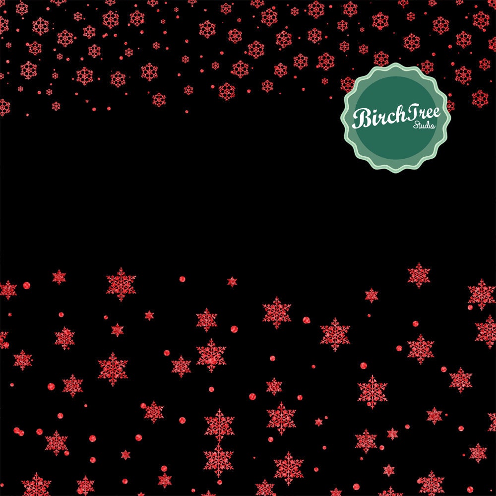 Snowflake Clipart Red Borders - Red Confetti Clipart - Scrapbooking ...