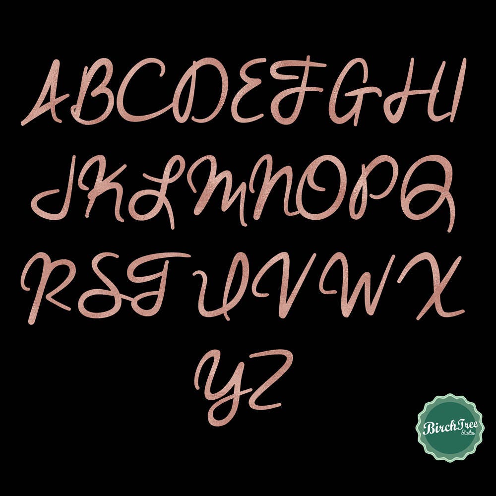 Rose Gold Foil Alphabet, Rose Gold Sparkle Letters, Rose Gold Texture ...