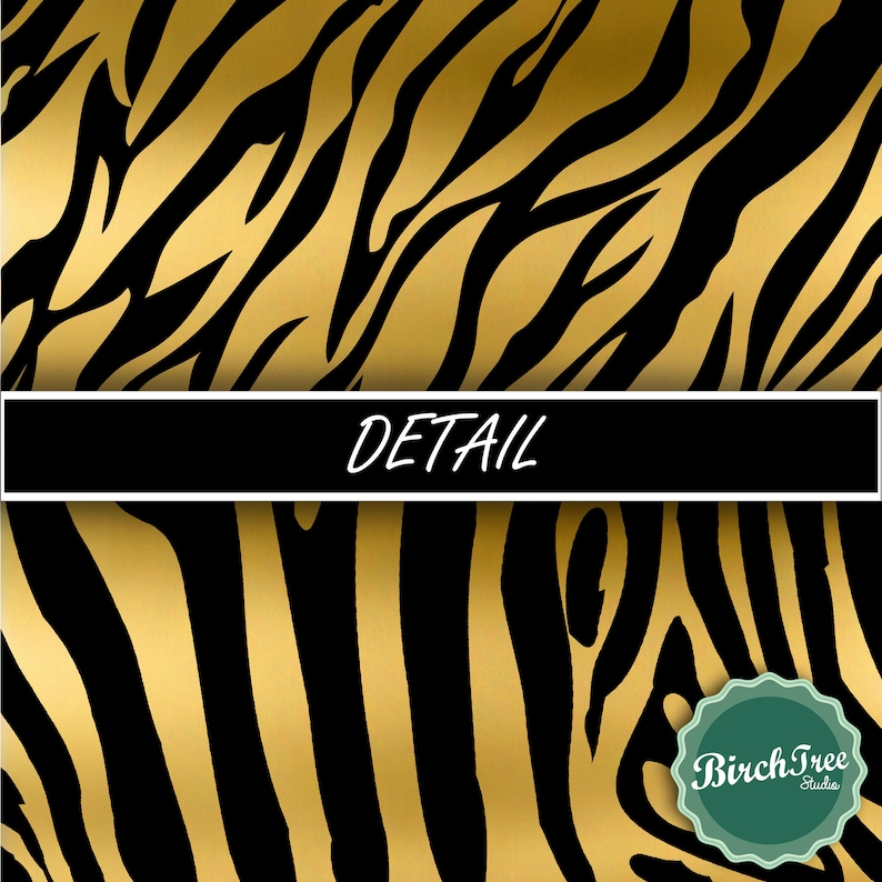 Black & Gold Animal Skin Animal Print Pattern Giraffe | Etsy