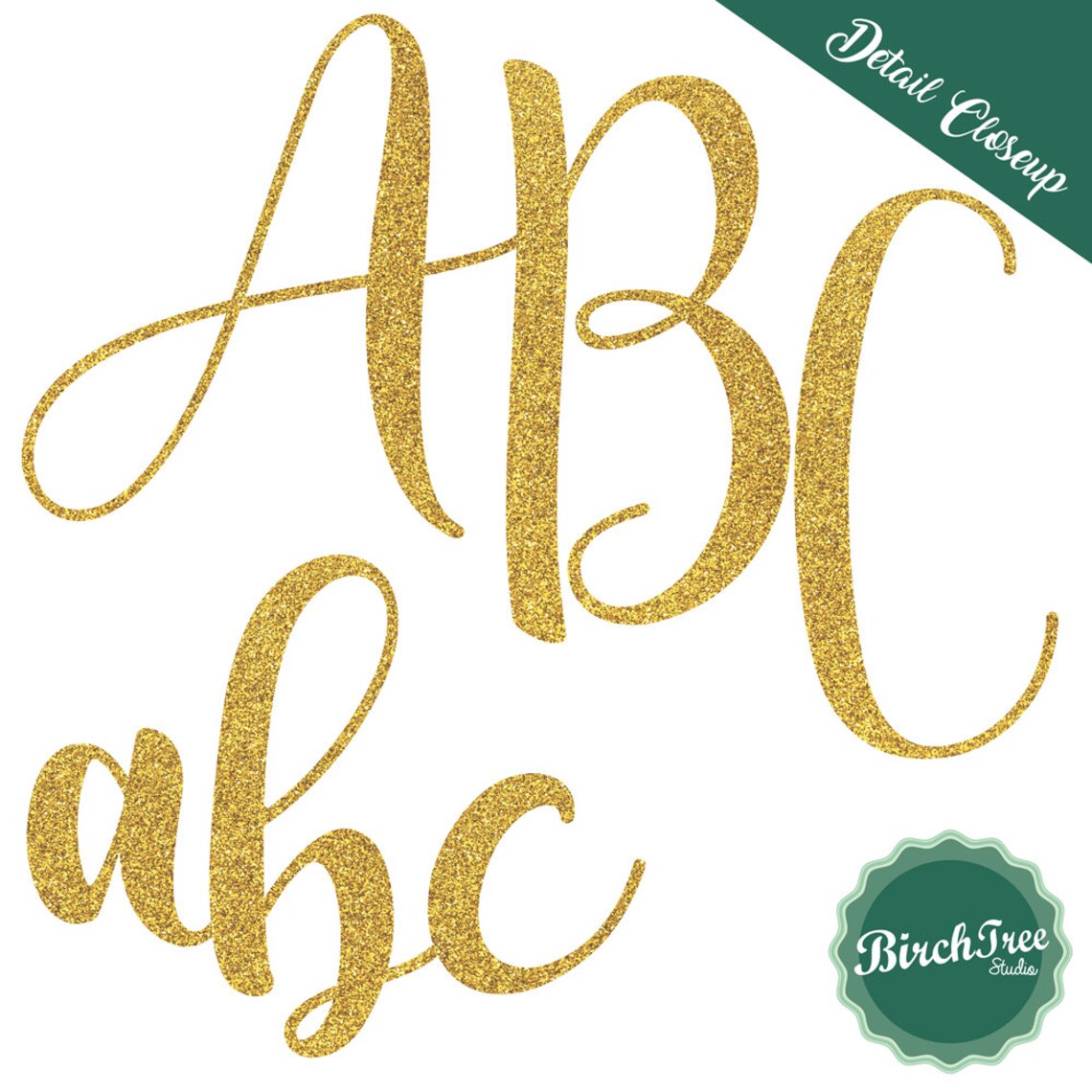 Gold Glitter Alphabet Clipart, Gold Sparkle Letters, Gold Glitter Font ...