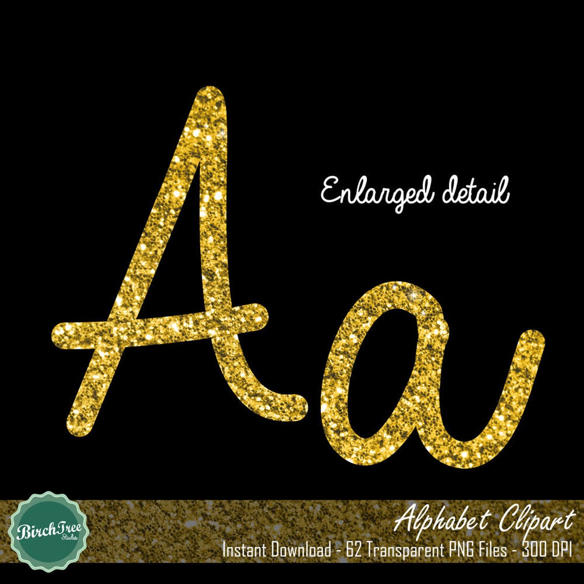 Gold Glitter Alphabet, Gold Sparkle Digital Letters, Gold Texture, Gold ...