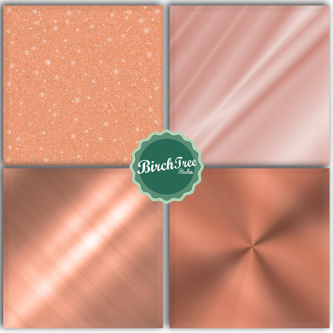 Rose Gold Glitter and Foil Textures Rose Gold Digital Paper Rose Gold ...