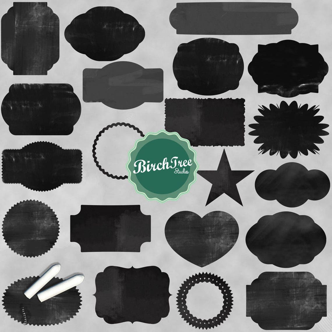 Chalkboard Clipart Frames Chalkboard Labels Clip Art Chalk Board Tags ...