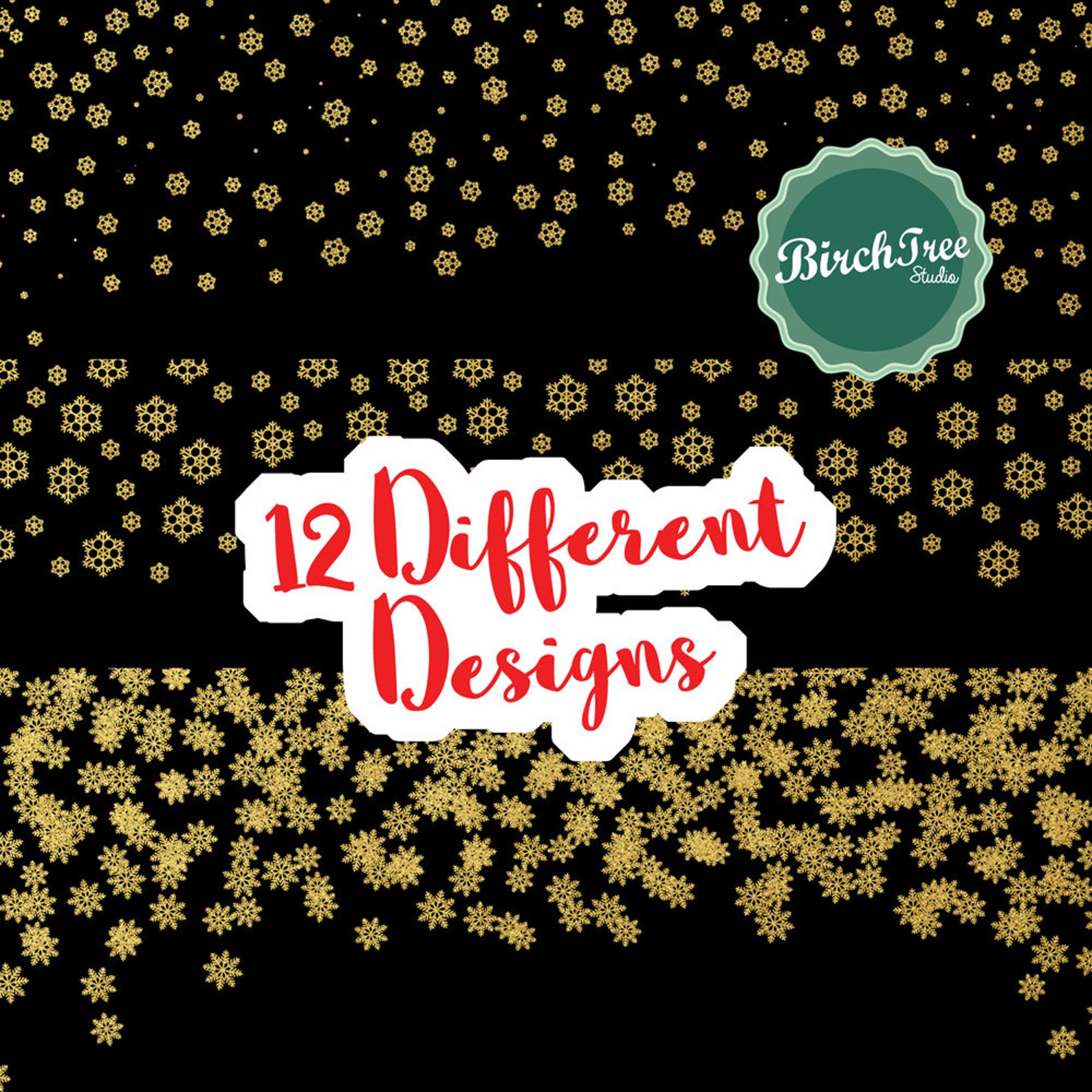 Snowflake Clipart Glitter Borders Gold Glitter Confetti Clipart ...