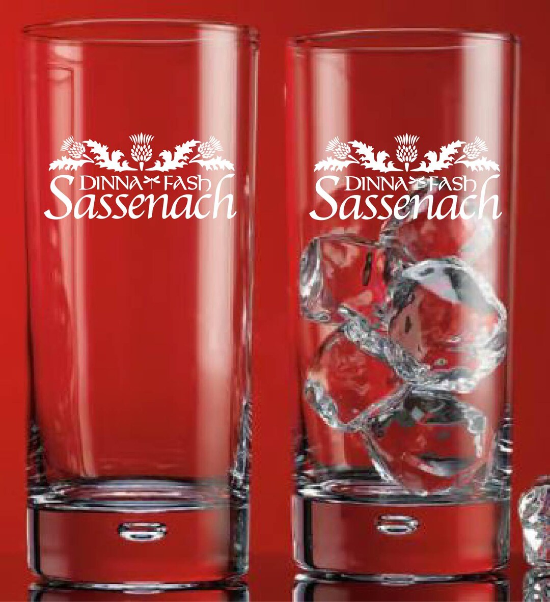 Outlander Dinna Fash Sassenach Tea Glass, Outlander Fan, Don't Be ...