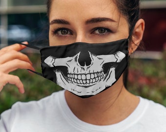 Skeleton Face Mask - Etsy