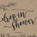 Drop in Shower Invitation, Personalized for You - Etsy