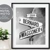 Personalized Street Sign Digital Photo Art With One Name You Print and ...