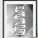 Eight Names Personalized Street Signs Personalized Photo Art Canvas or ...