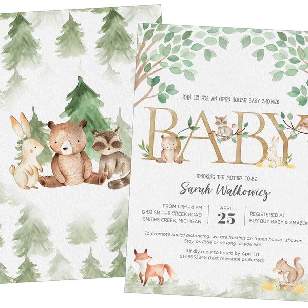 Open House Baby Shower Invitation - Etsy