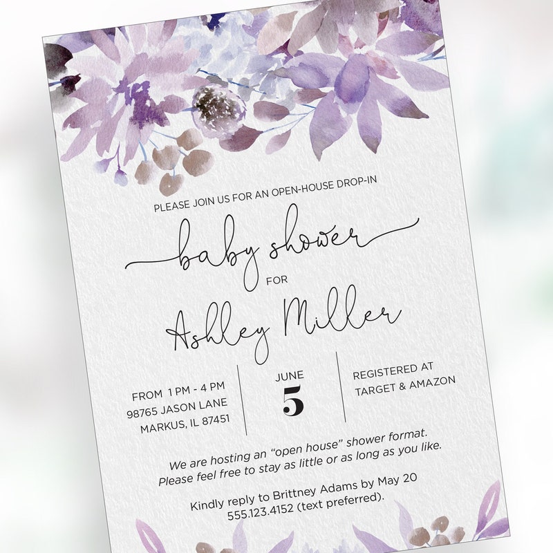 Open House Baby Shower Invitation - Etsy