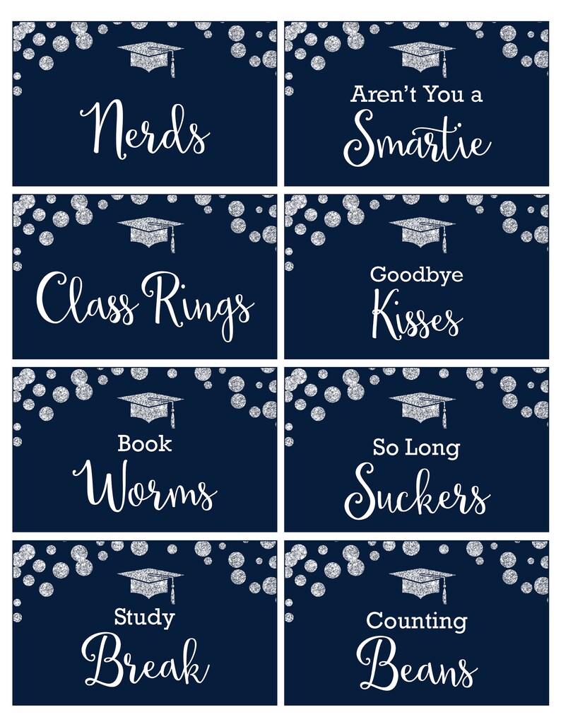 Printable Candy Bar Sign and Candy Buffet Tags - Etsy