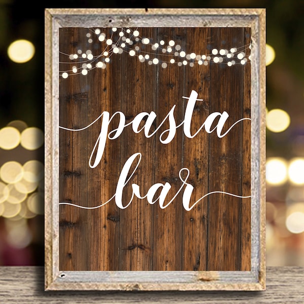 Pasta Bar Sign - Etsy
