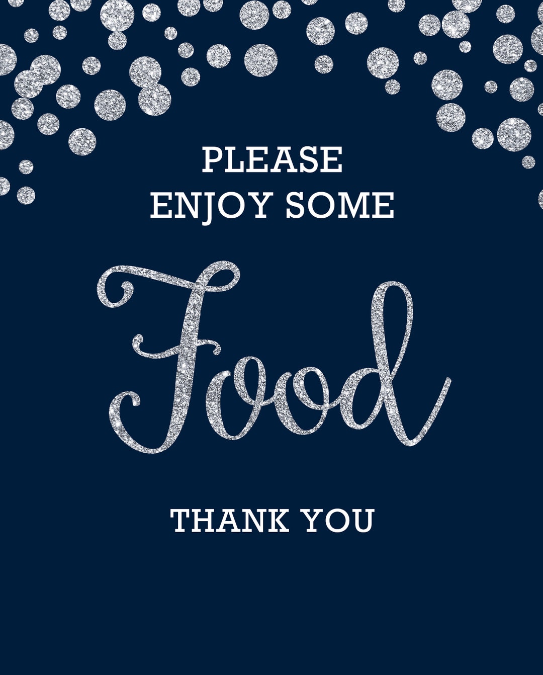 Printable Food Sign 8x10 JPG File - Etsy