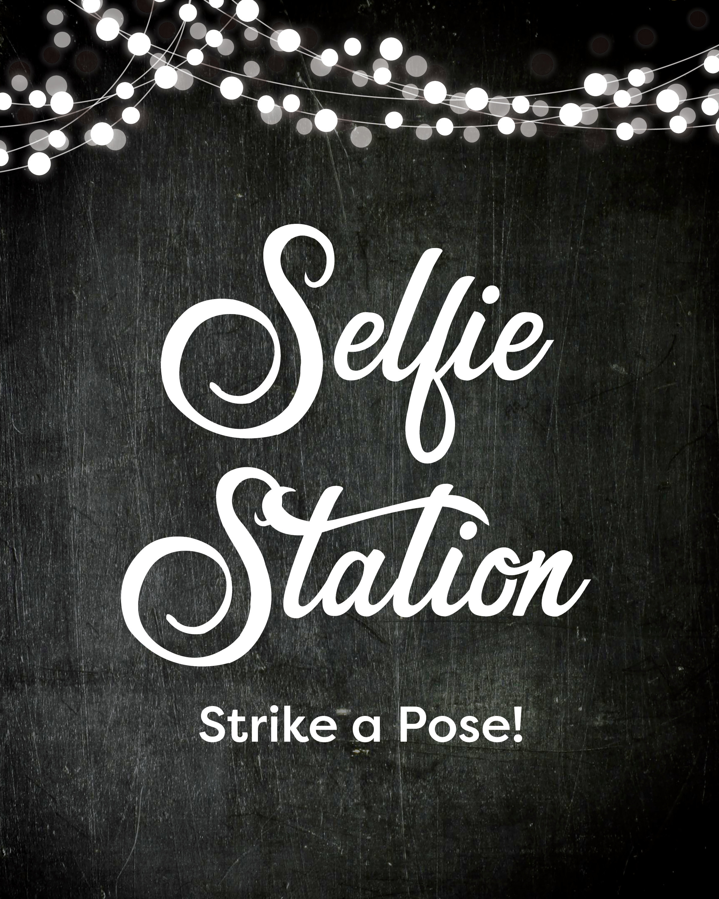 Instant Download Printable Selfie Station Party Sign - Etsy