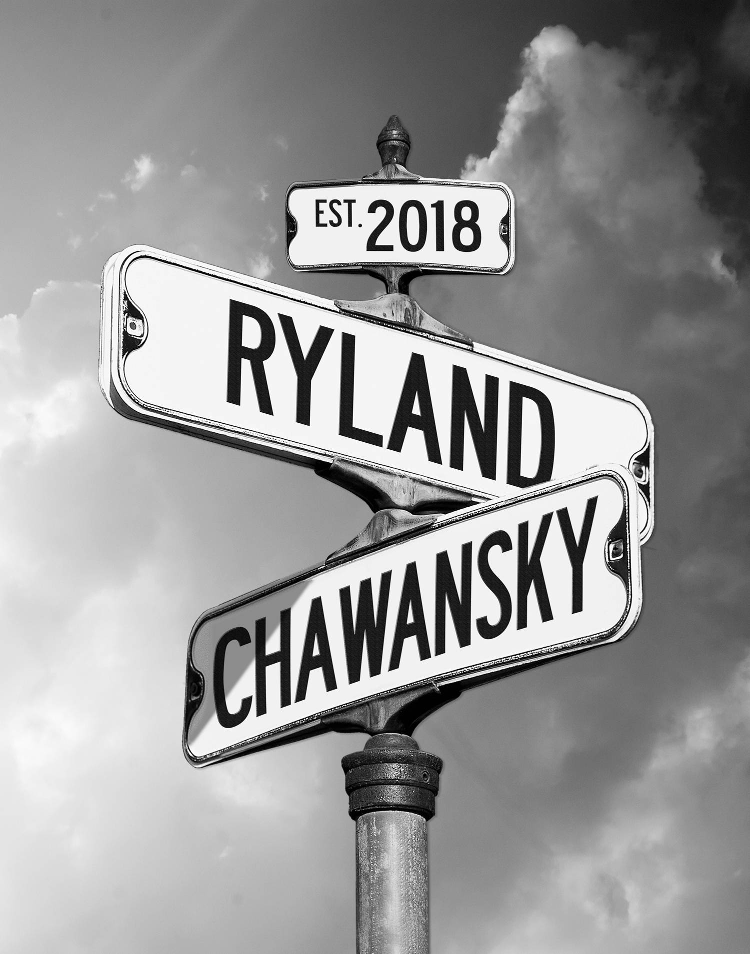 Personalized Digital Photo Wedding Gift Street Signs With - Etsy