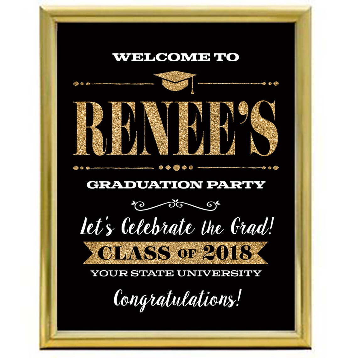 Printable Personalized Graduation Party Poster | Etsy