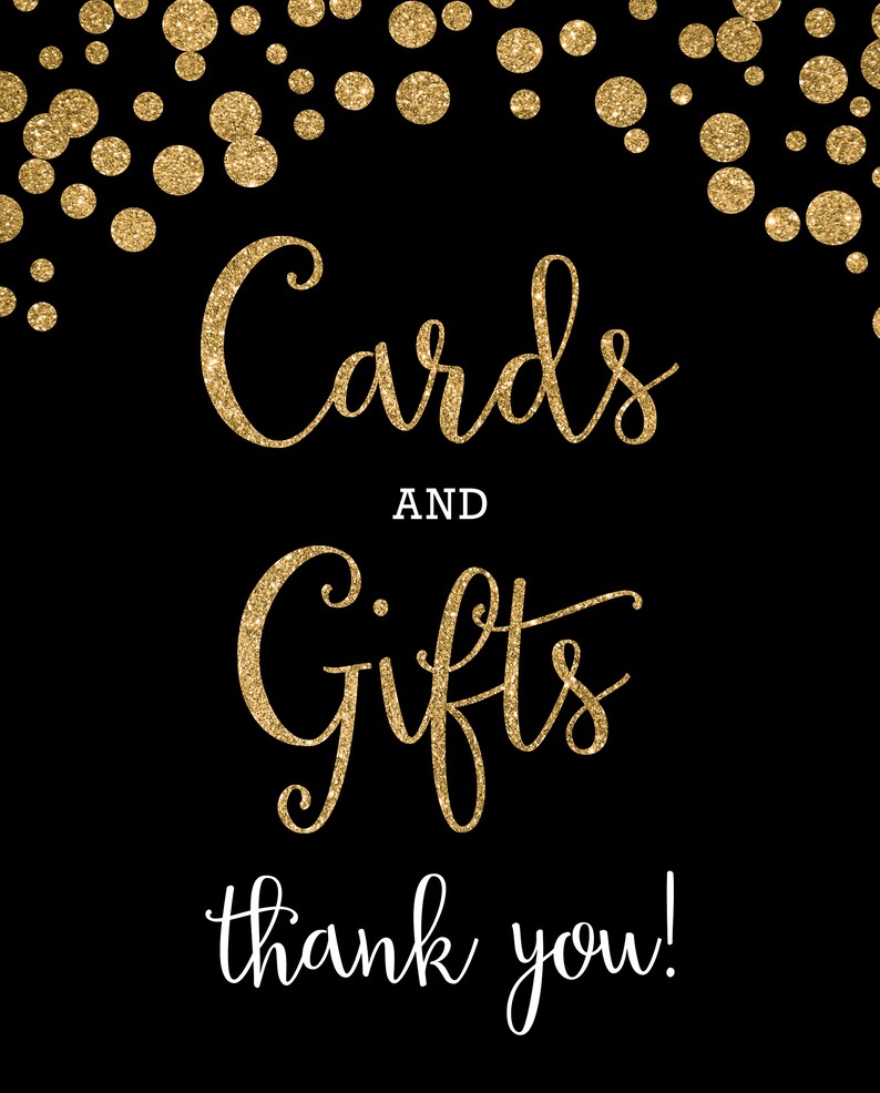 Printable Black and Gold Glitter Instant Download Grad Party - Etsy