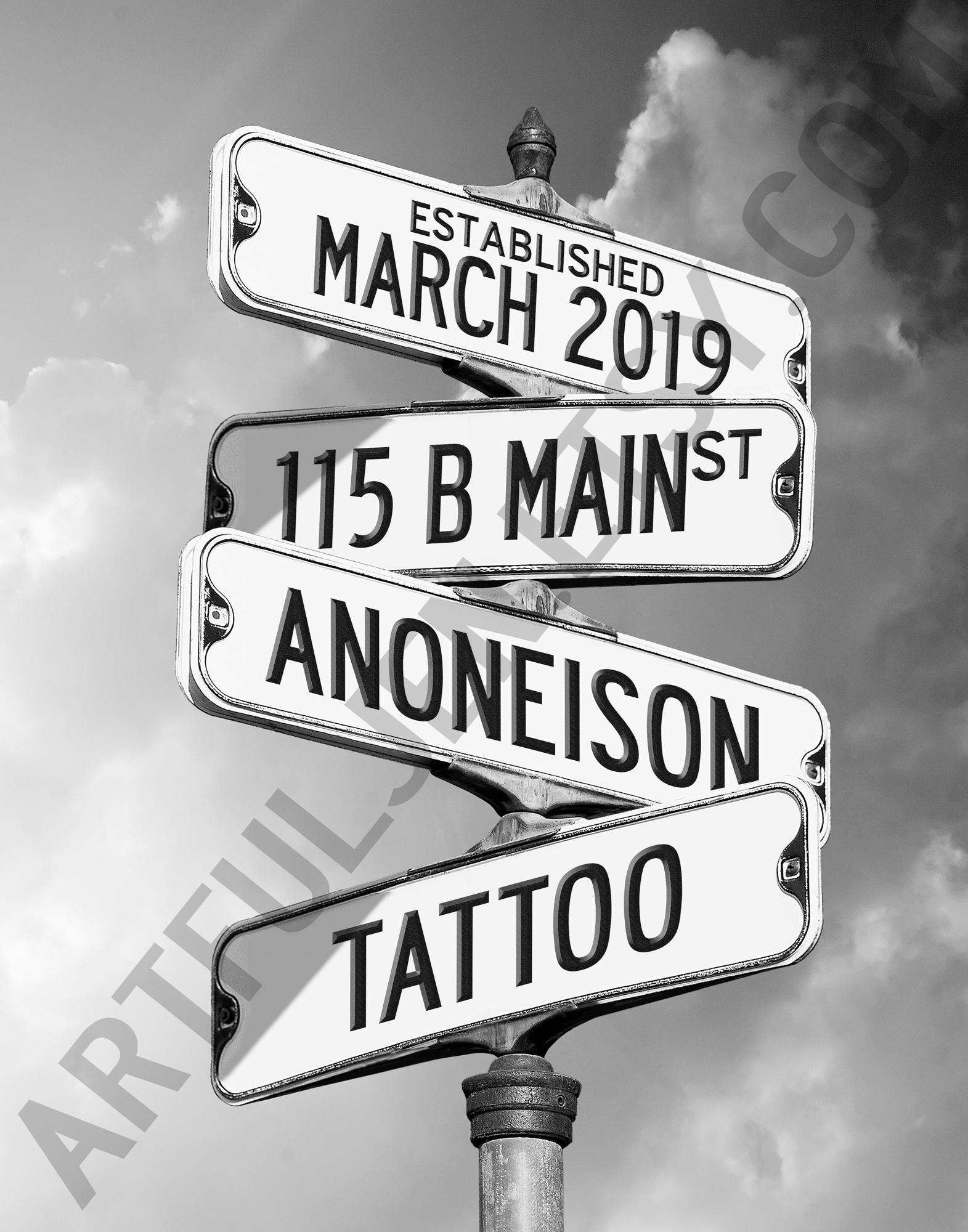 Four Family Names Personalized Street Signs Digital Photo - Etsy