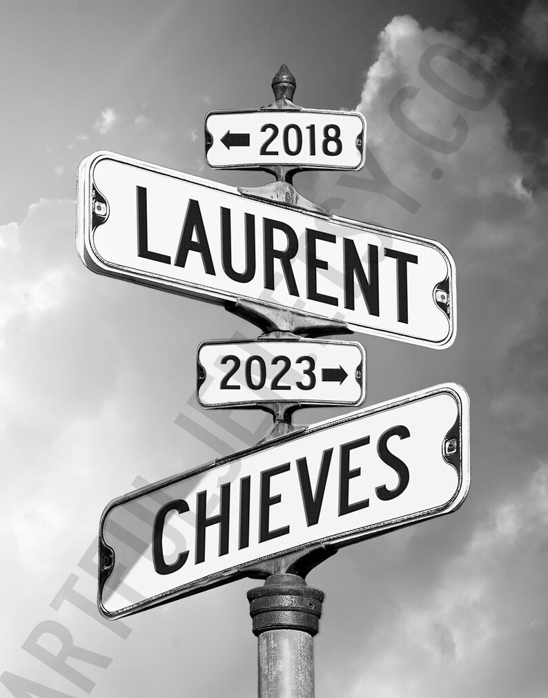 Special Dates Personalized Street Signs Photo Art - Etsy