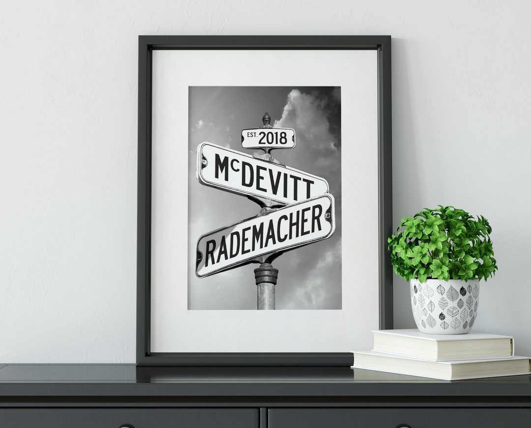 Personalized Street Signs Art Print - Ready to Frame Print - Etsy