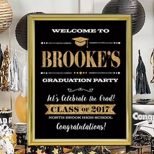 Printable Personalized Graduation Party Poster - Etsy