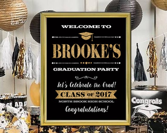 Printable Personalized Graduation Party Poster | Etsy
