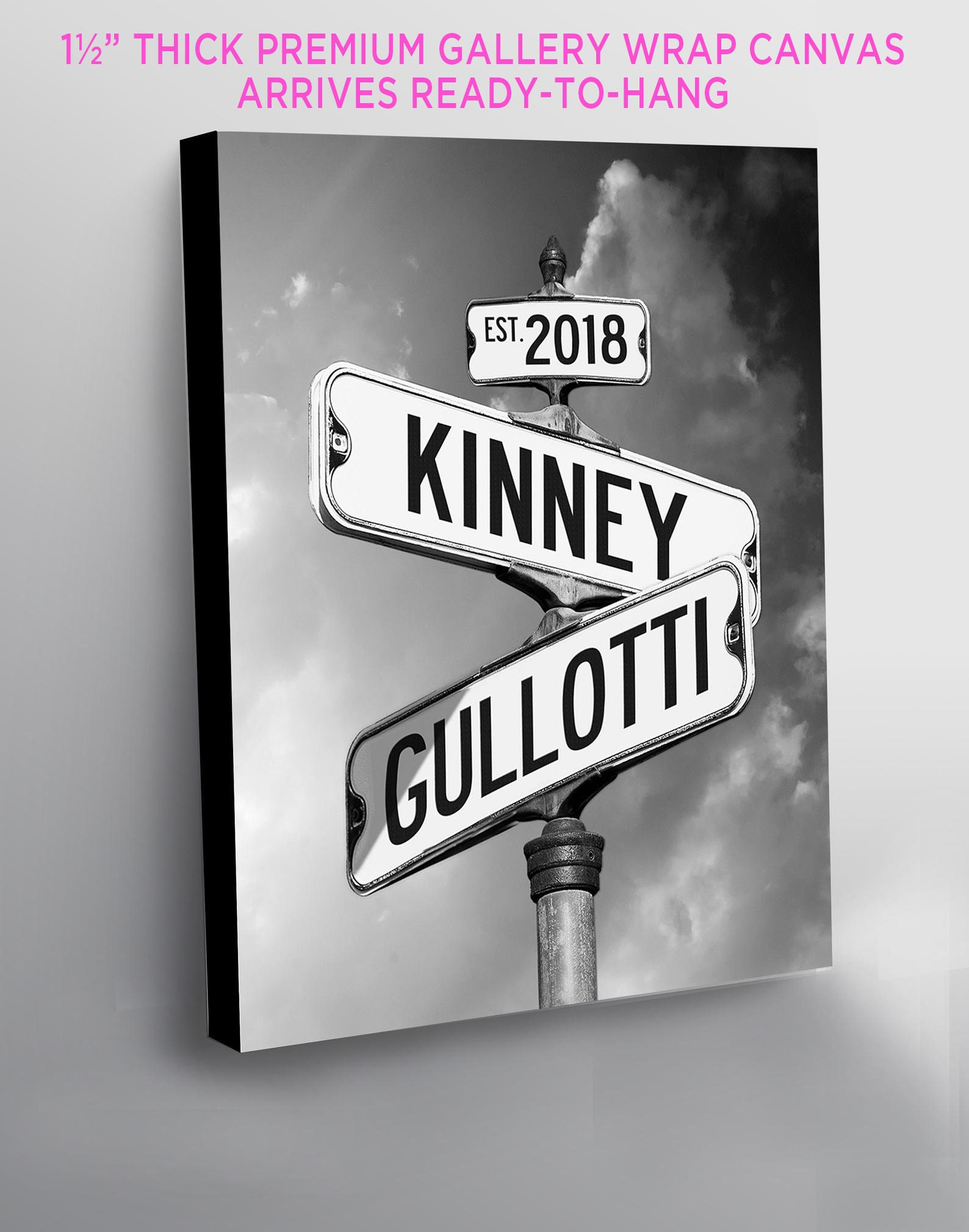 Eight Names Personalized Street Signs Personalized Photo Art - Etsy