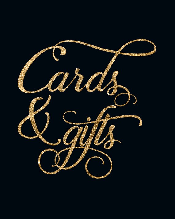 Cards & Gifts Sign Instant Download DIY Printable 8x10 | Etsy