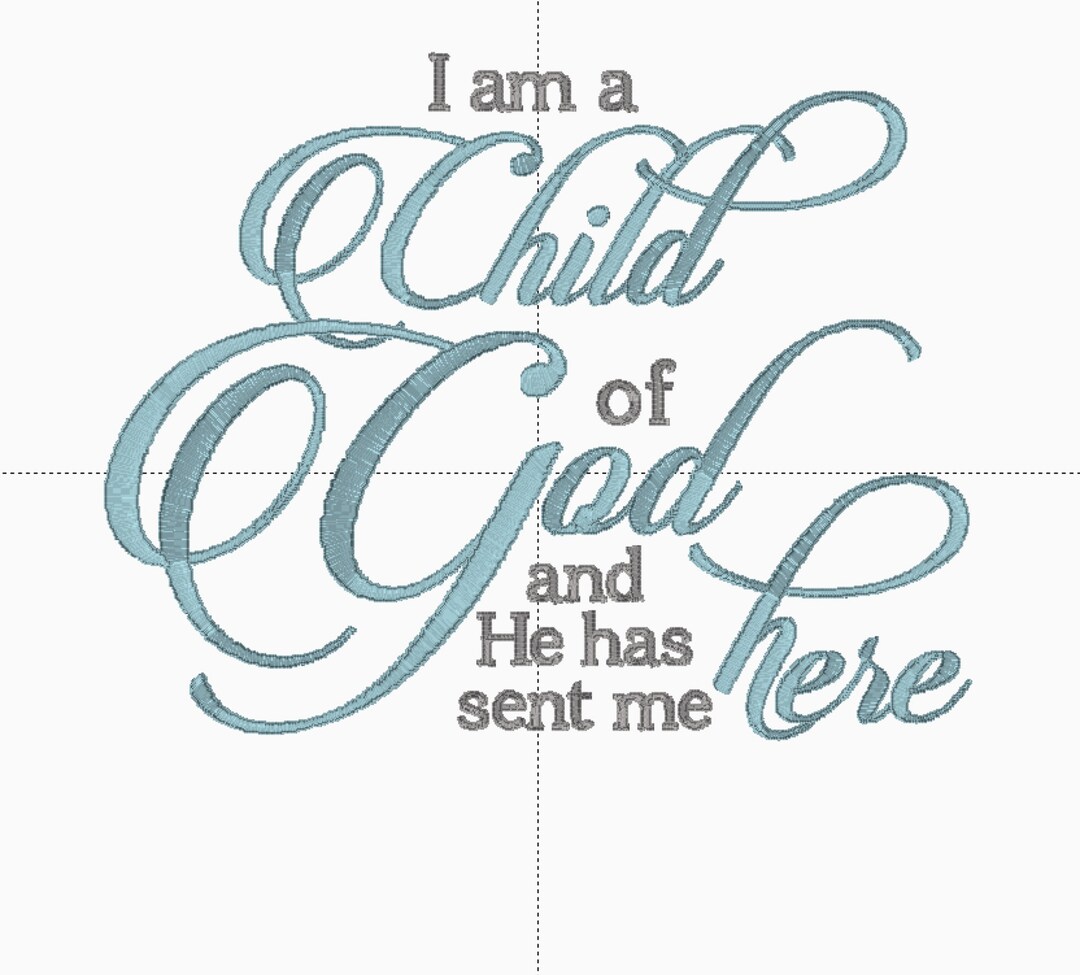 Child of God Machine Embroidery Design 8x8 - Etsy