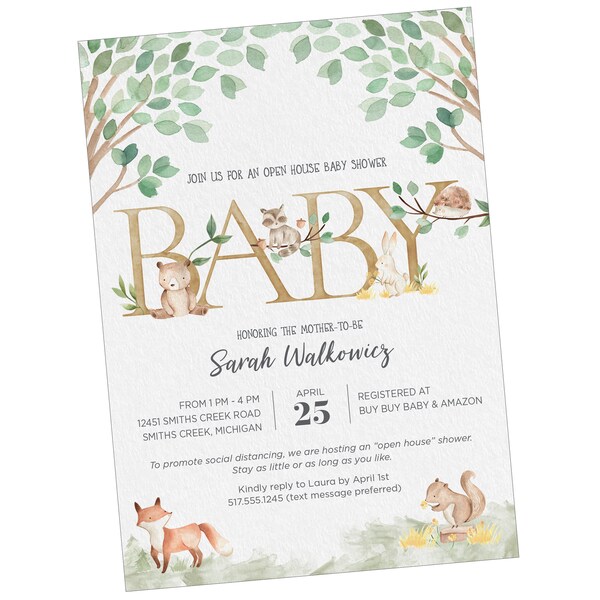 Baby Shower Open House Invitation - Etsy