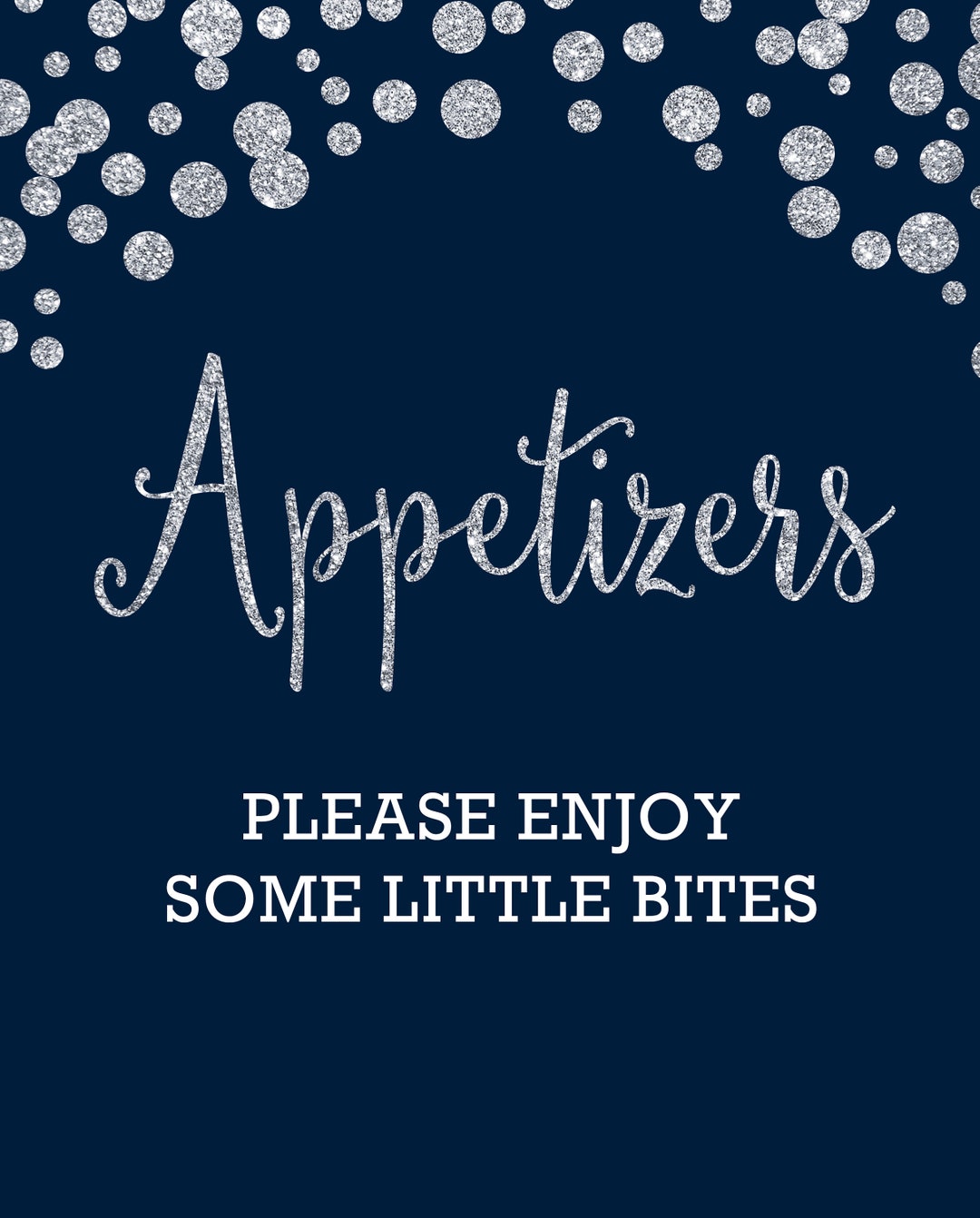 Printable Appetizers Sign 8x10 JPG File - Etsy