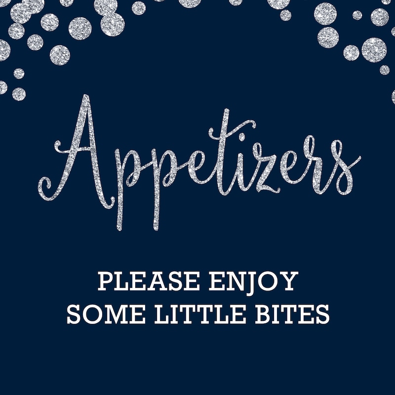 Appetizer Sign - Etsy