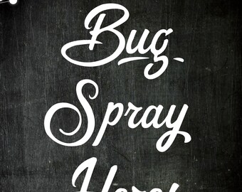 Bug Spray Sign | Etsy