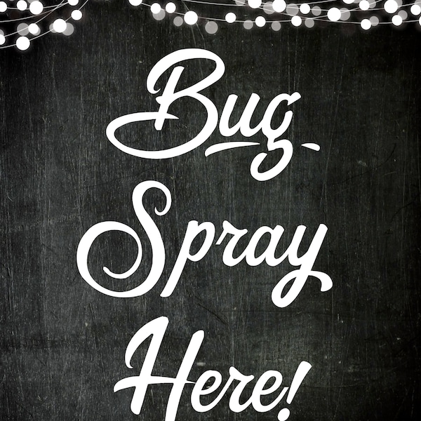 Bug Spray Sign - Etsy