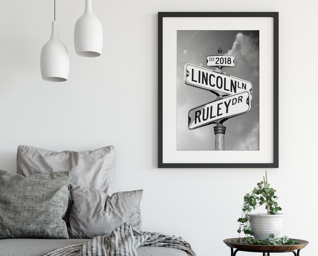 Personalized Street Signs Framed Photo Art - Etsy