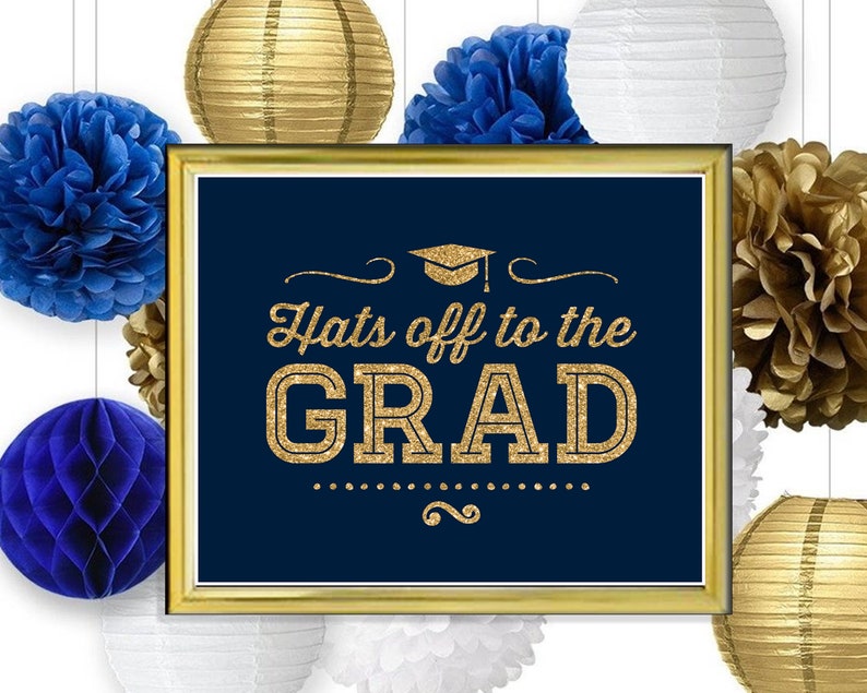 Class of 2026 Instant Download Printable Decorations Navy Blue - Etsy